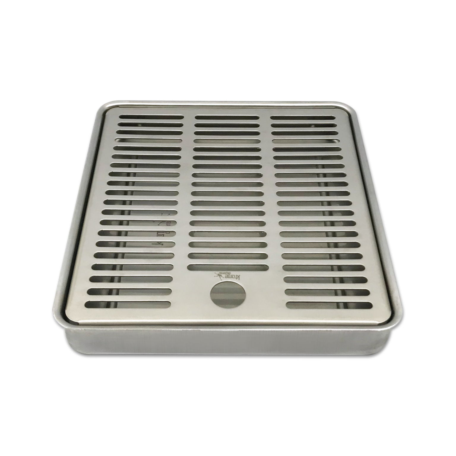Over Counter Drip Tray/Recessed Brushed | Flanged Flush Mount