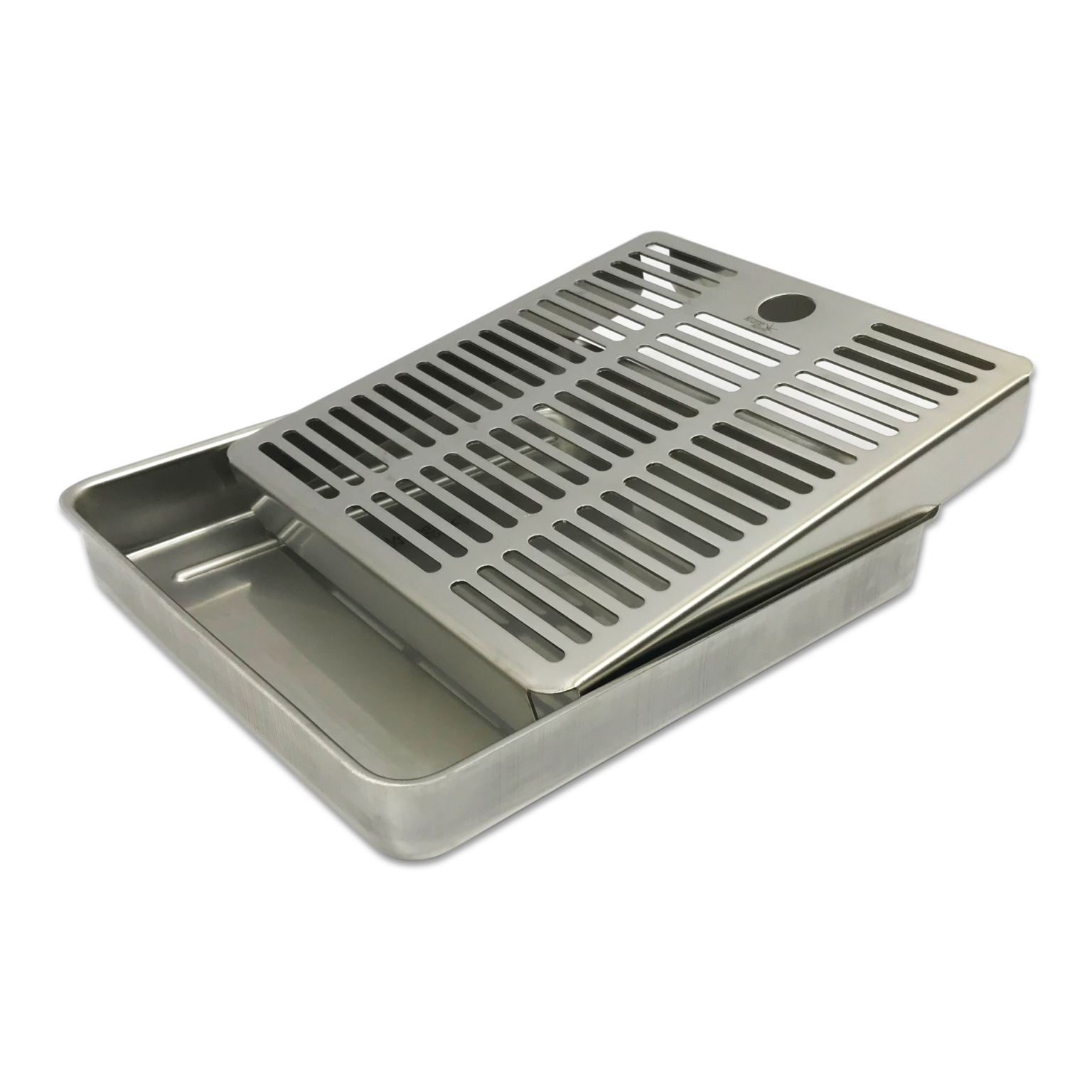 Over Counter Drip Tray/Recessed Brushed | Flanged Flush Mount