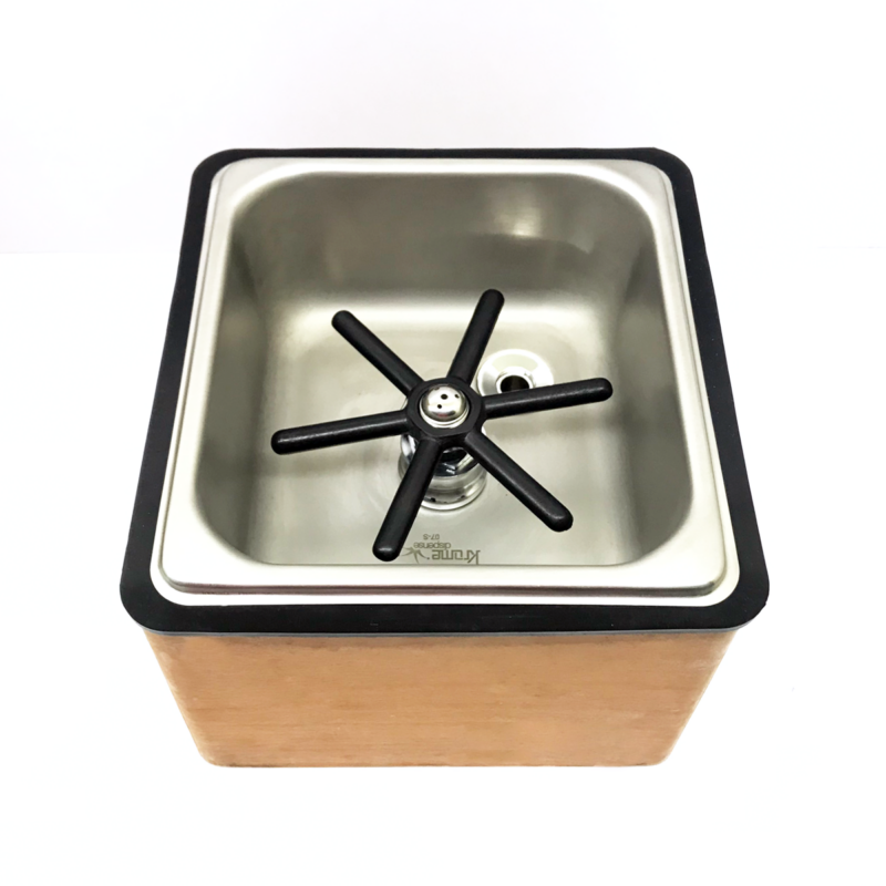 Wooden Counter Top Pitcher Rinser- Bar Objects