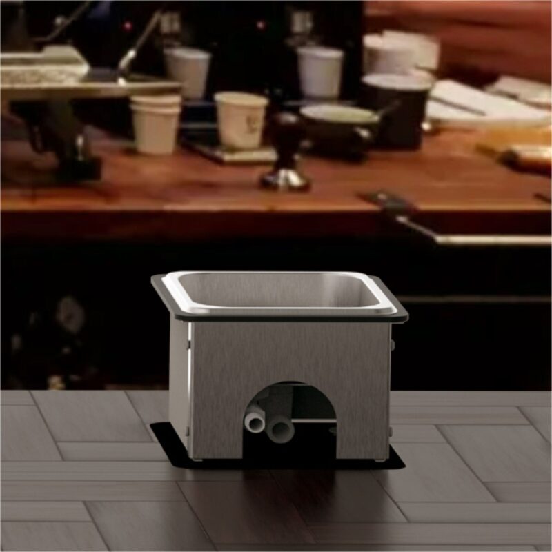 Counter Top Frothing Glass Rinser 7.32"x6.85"x4.54"