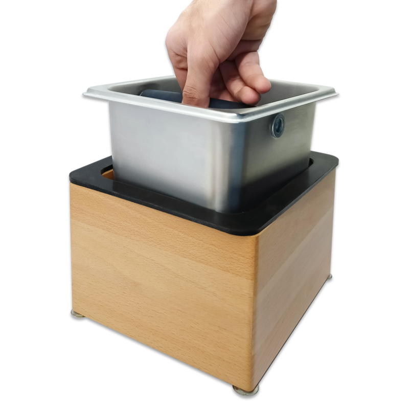 Wooden Counter Top Knock Box - Bar Objects