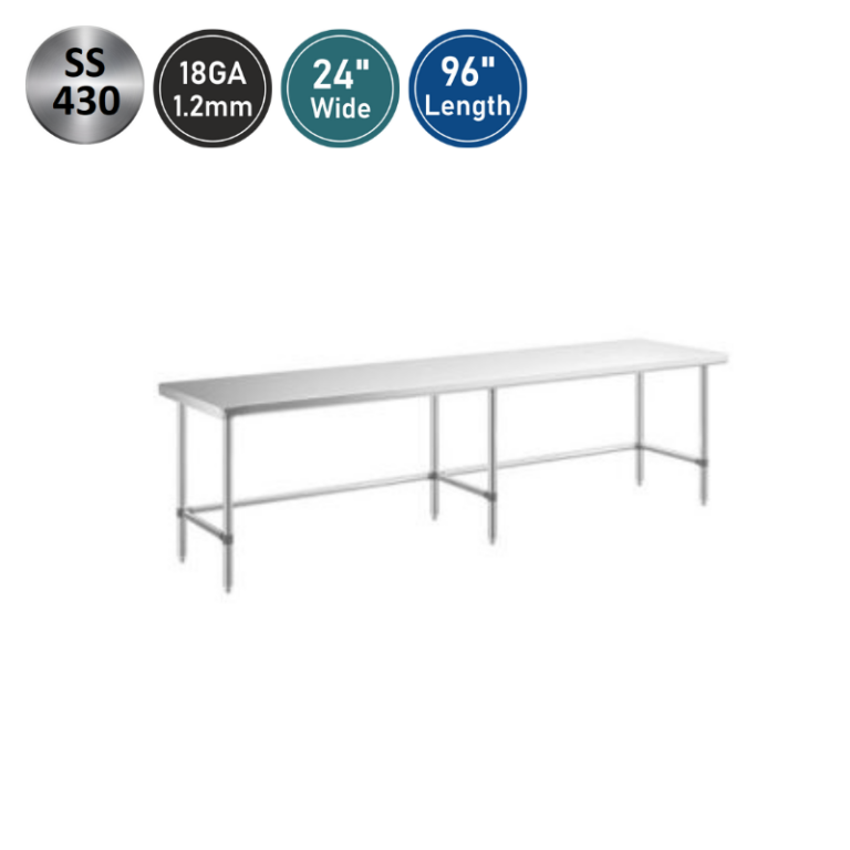 Stainless Steel Work Table 24"x 96"
