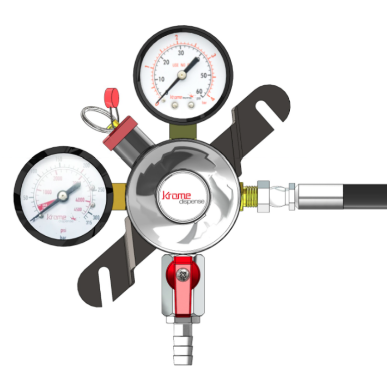 Primary Wall Mount CO2 Regulator Precision Plus
