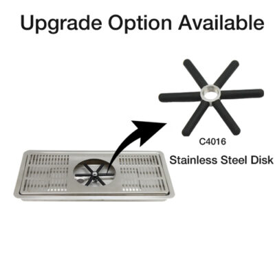 Center Spray Pitcher Rinser Drip Tray with drain | NSF Certified